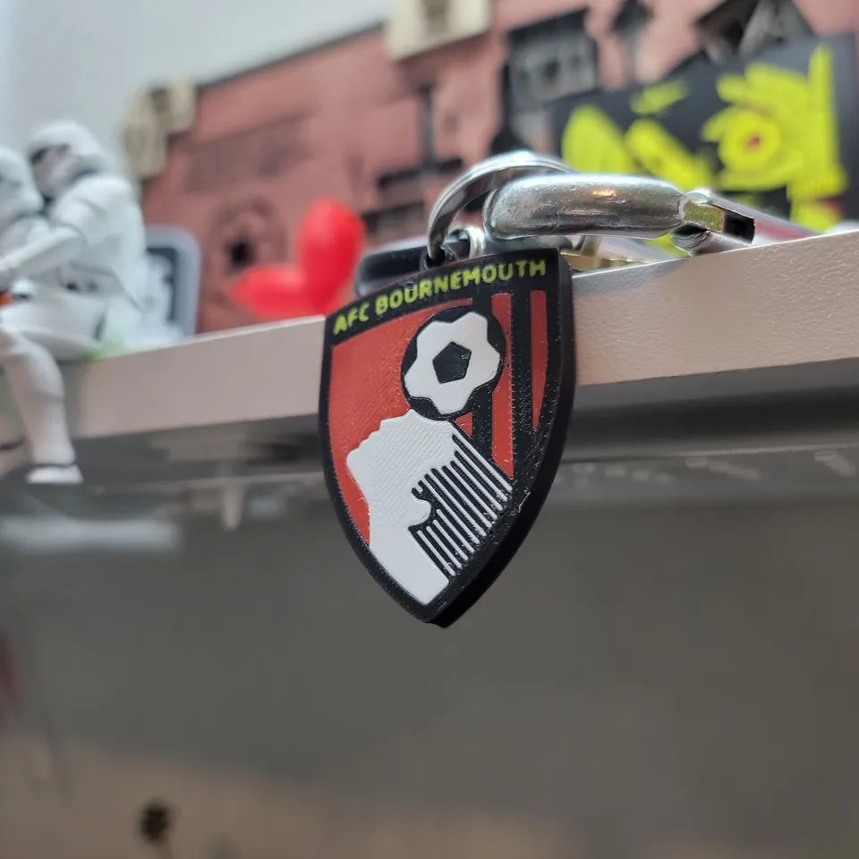 AFC Bournemouth Cherries Keychain by Lollipop Woodworks | Download free ...