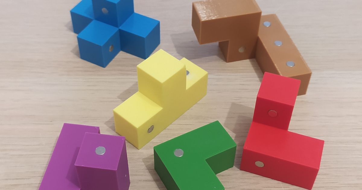 Puzzle cube (with magnets) by ProBuiild | Download free STL model ...