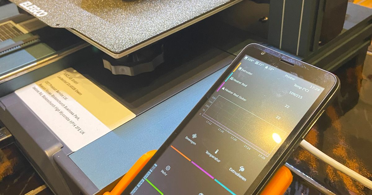 Smartphone Holder for Klipper Screen Neptune 4 series (ZTE Blade A31 ...