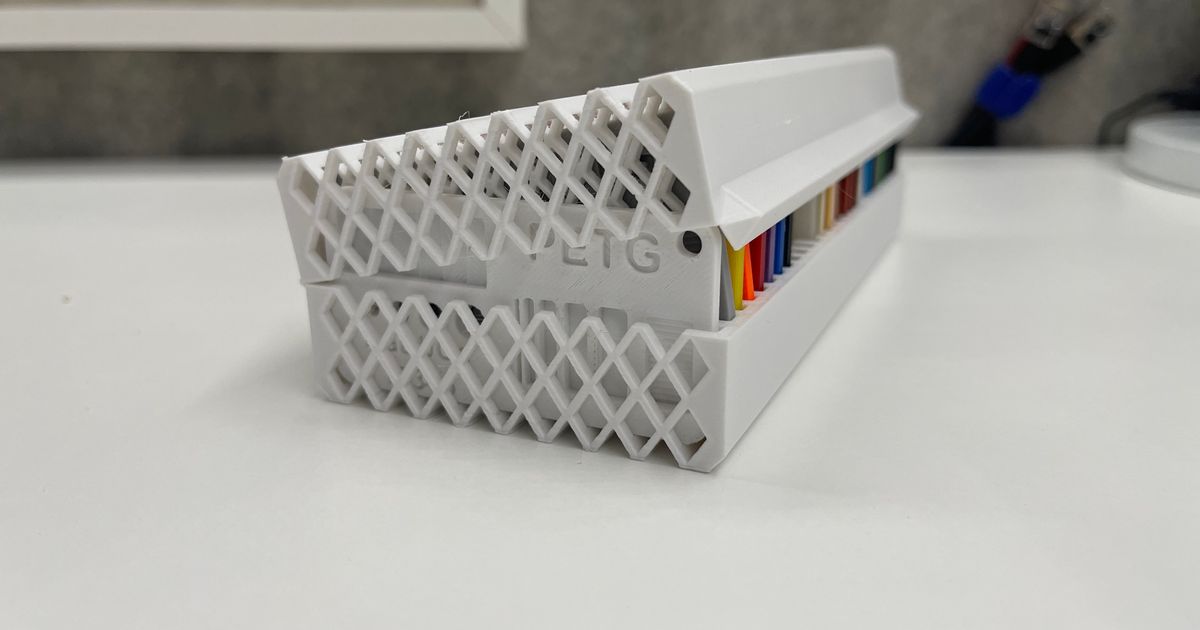 Holey 30-slots-box (with upper and lower side) by Ryan | Download free ...