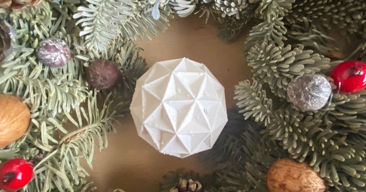 Geometric Christmas Ornament by Augustas Kazlauskas | Download free STL ...