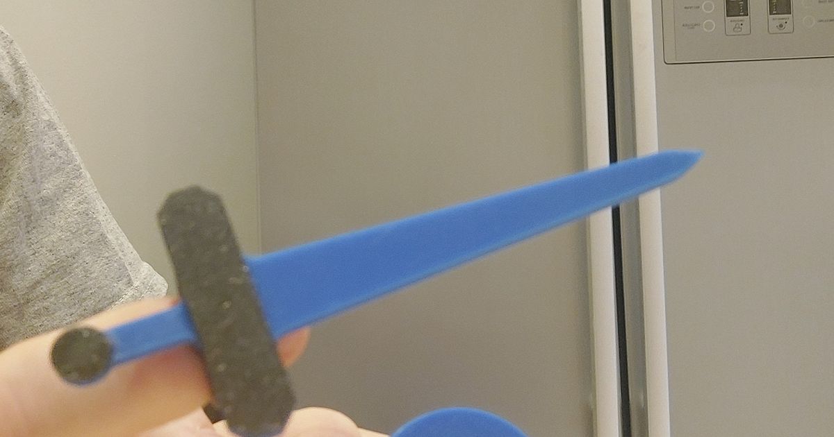 Finger Sword And Shield by Jdraper | Download free STL model ...