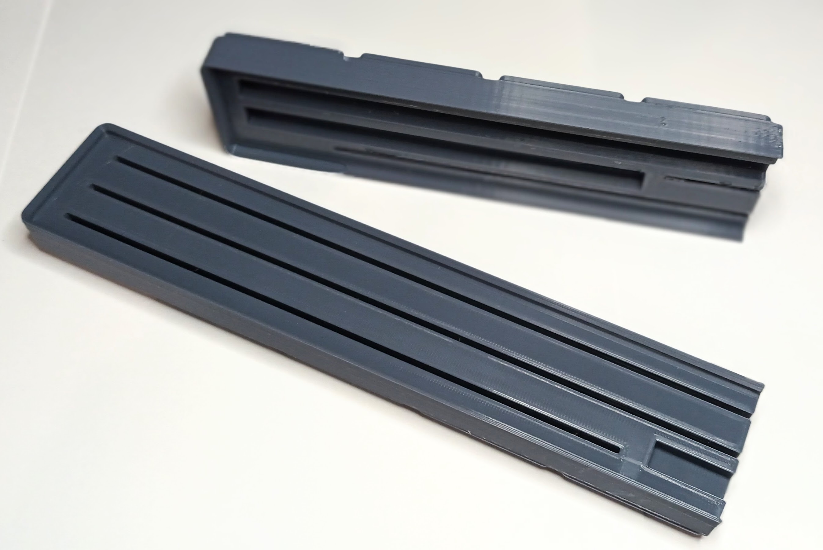 Gridfinity Steel Ruler & Pencil Holder - 1x9 Split Organizer by Alan ...