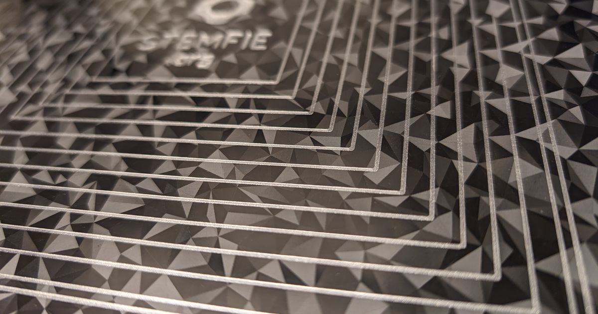 STEMFIE First-layer Build Plate Calibration Lines by Stemfie3D ...