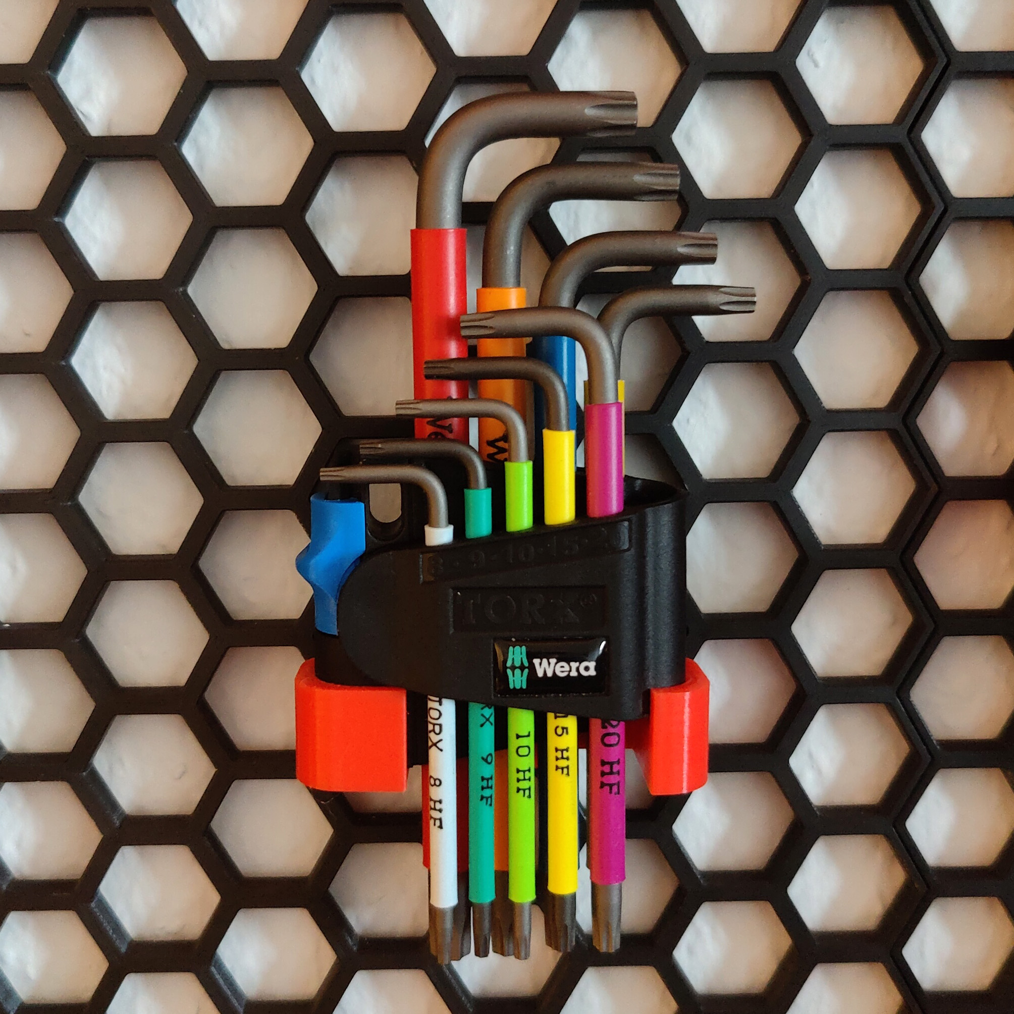 Honeycomb Wall Holder for WERA Torx HF set by Markuzzzi | Download free ...