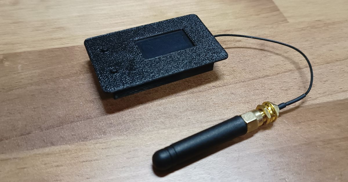 Panel mount for Heltec WiFi Lora32 by Altair | Download free STL model ...