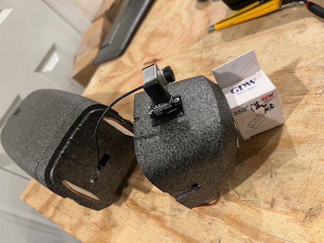 Heewing T1 Ranger or T2 Cruza Pan Servo mount for DJI/others by appelm ...