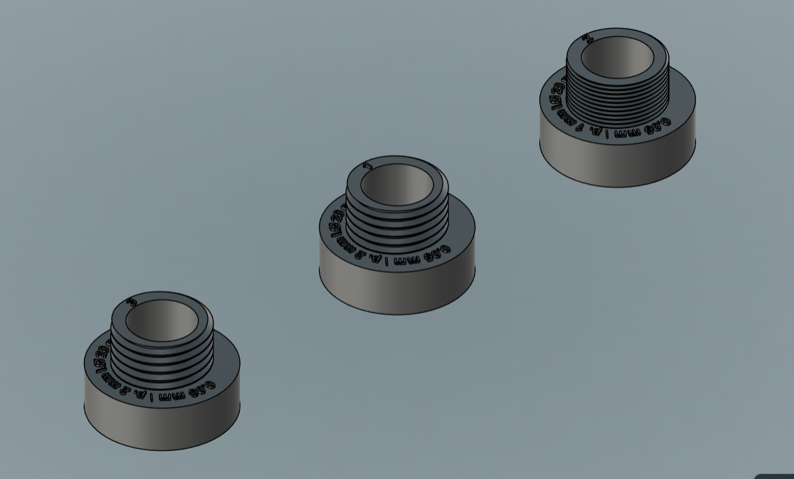 Resin molded thread tolerance tests by Giovanni Daniele | Download free ...