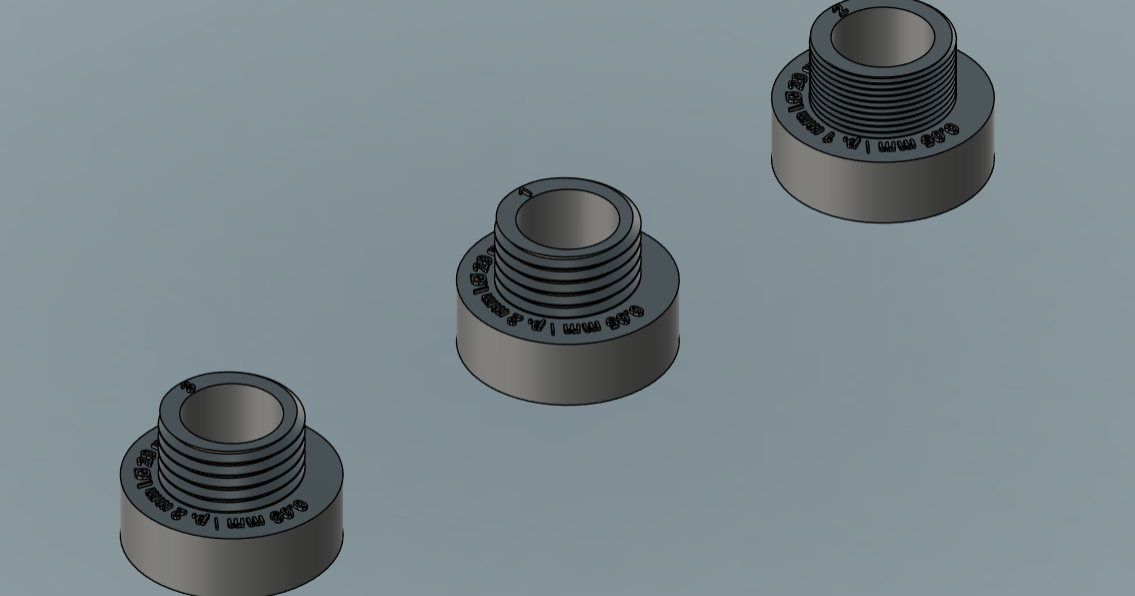 Resin molded thread tolerance tests by Giovanni Daniele | Download free ...