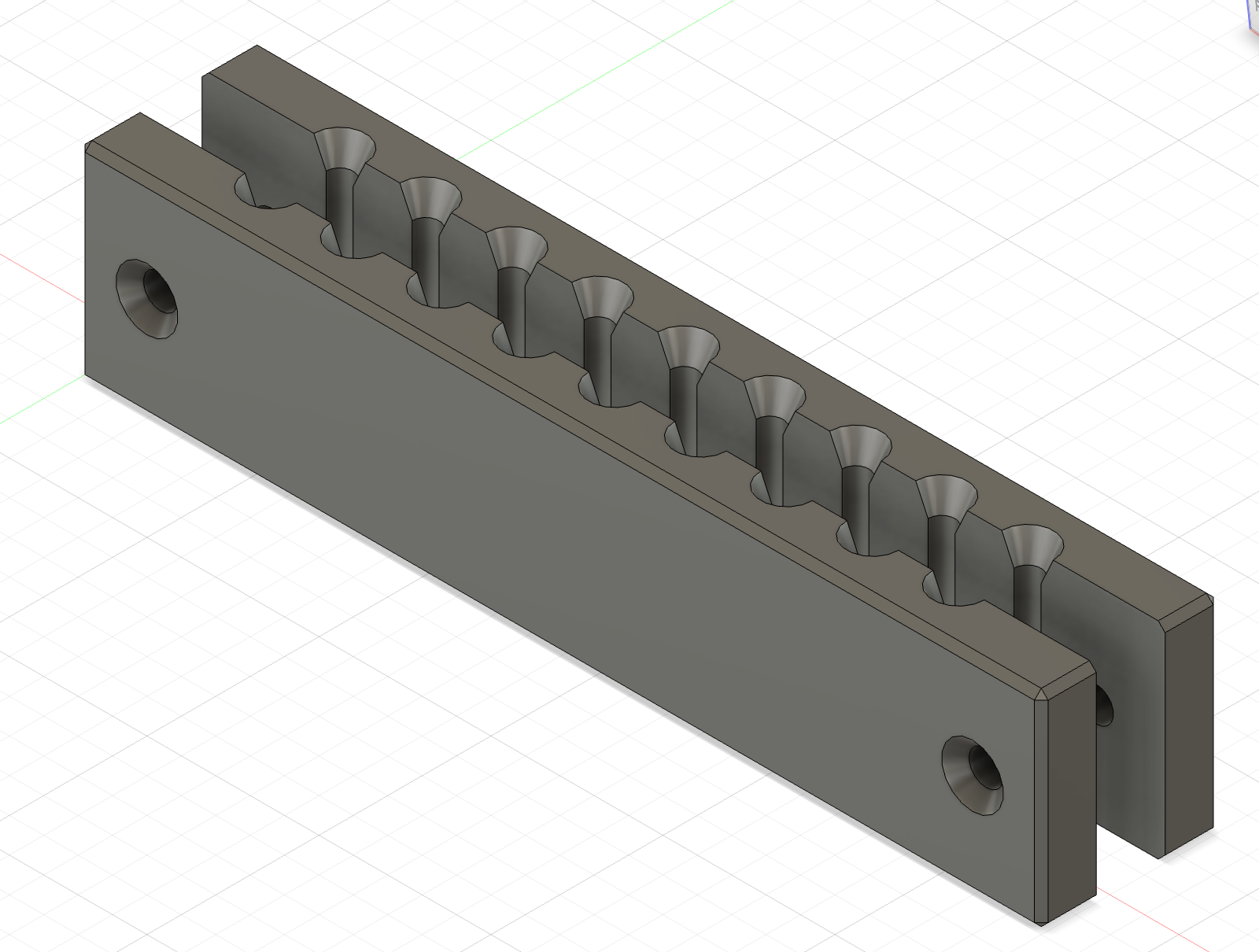 9x Filament Bowden Tube Holder for ERCF v2 by MakerMylo | Download free ...