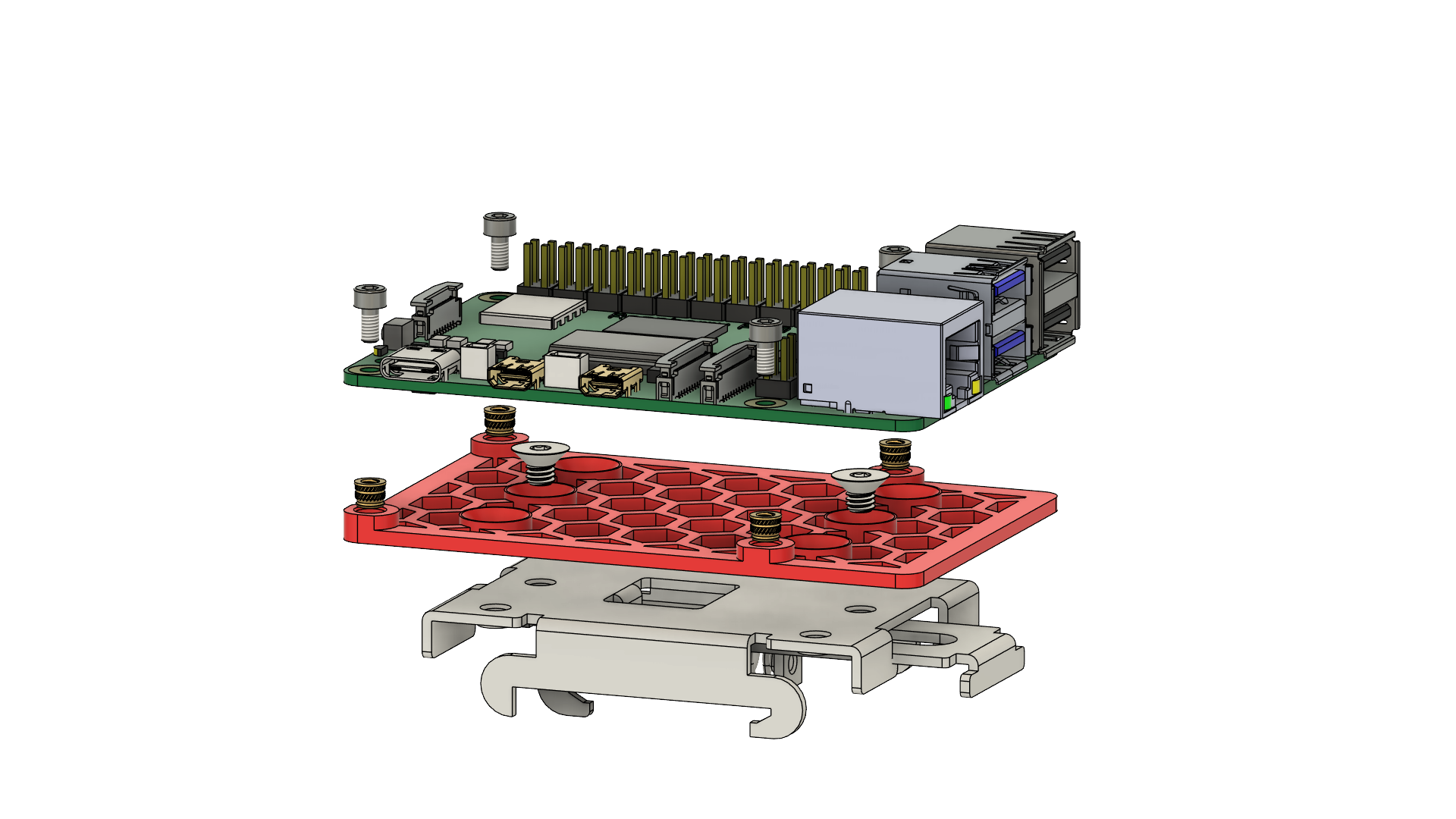 Raspberry Pi 5 SSR DIN buckle mount by SergeiDubovsky | Download free ...