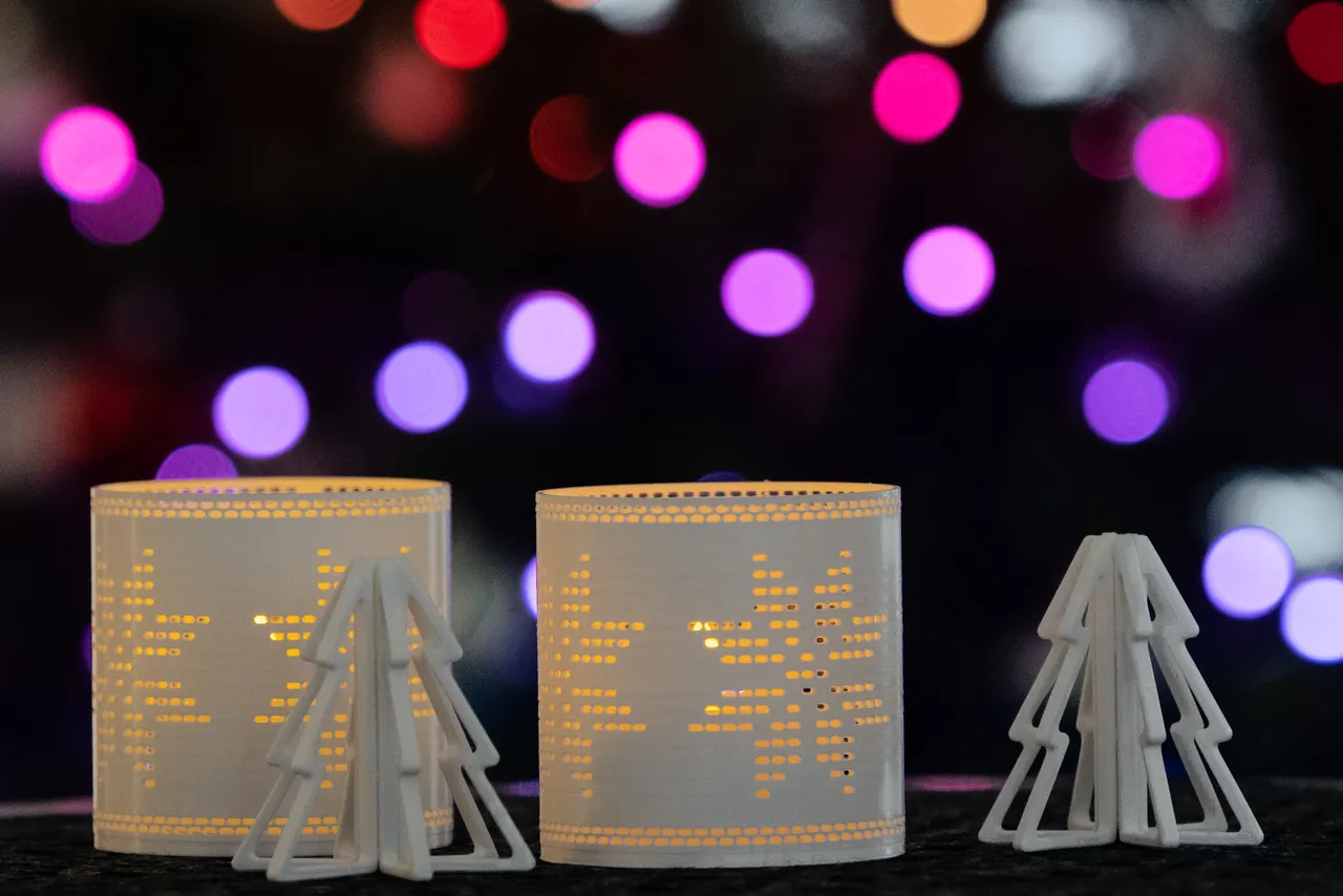Snowflake dot hole lantern by Byal | Download free STL model ...
