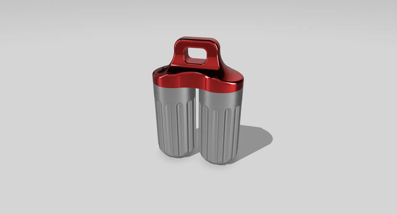 Pill keychain double container by Yuval Benjamin | Download free STL ...