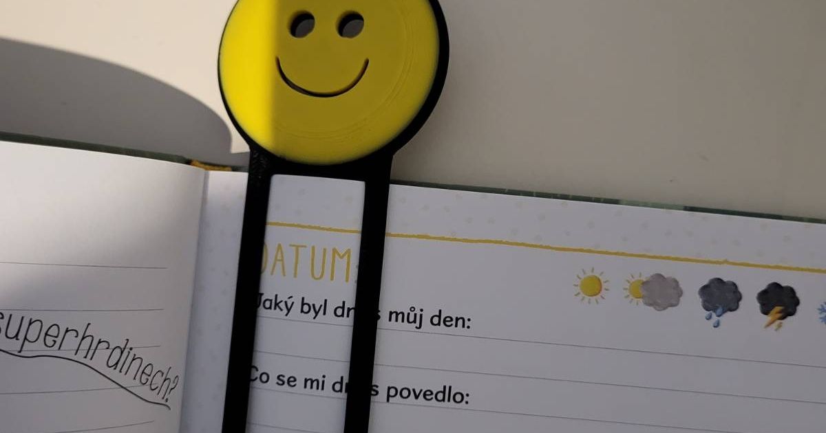 bookmark emoticon by SLAWEECZECH | Download free STL model | Printables.com