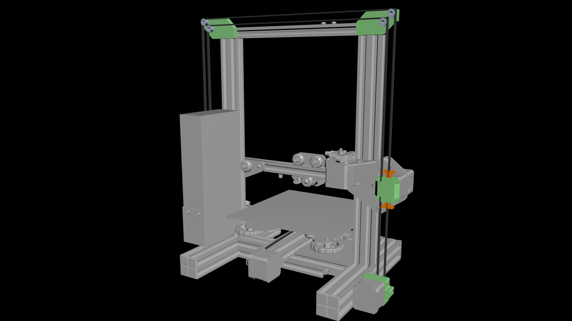 Z-belt drive for Ender 3 type printers by Roger | Download free STL ...