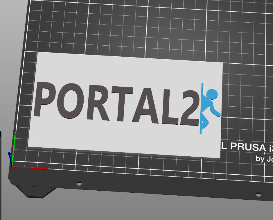 Portal2 logo by KenanAzE | Download free STL model | Printables.com