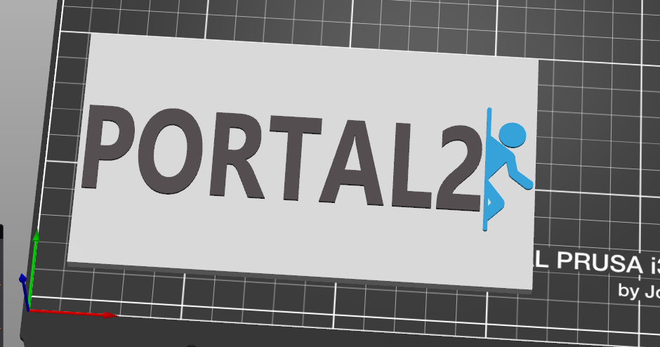 Portal2 logo by KenanAzE | Download free STL model | Printables.com