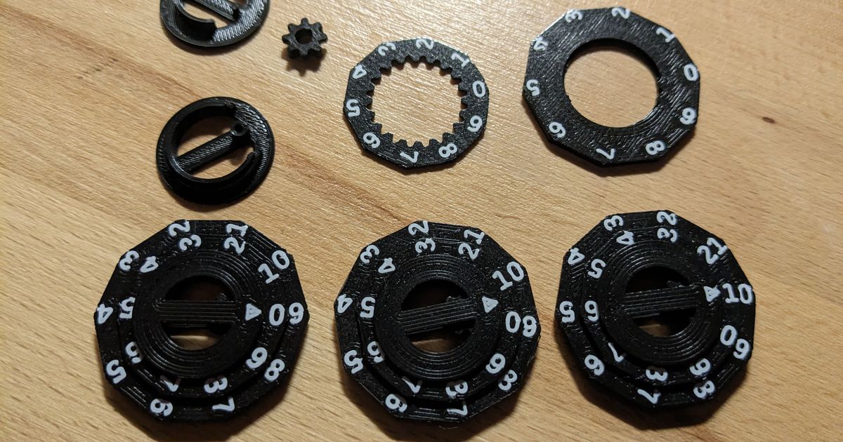 Geared Disc Counter by Duvam | Download free STL model | Printables.com