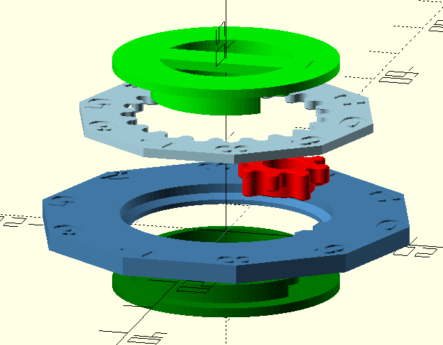 Geared Disc Counter by Duvam | Download free STL model | Printables.com