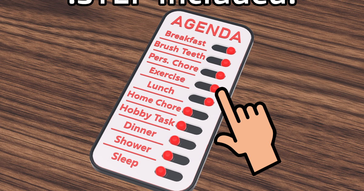 Satisfying Slider Checklist - Customizable by PCDC | Download free STL ...