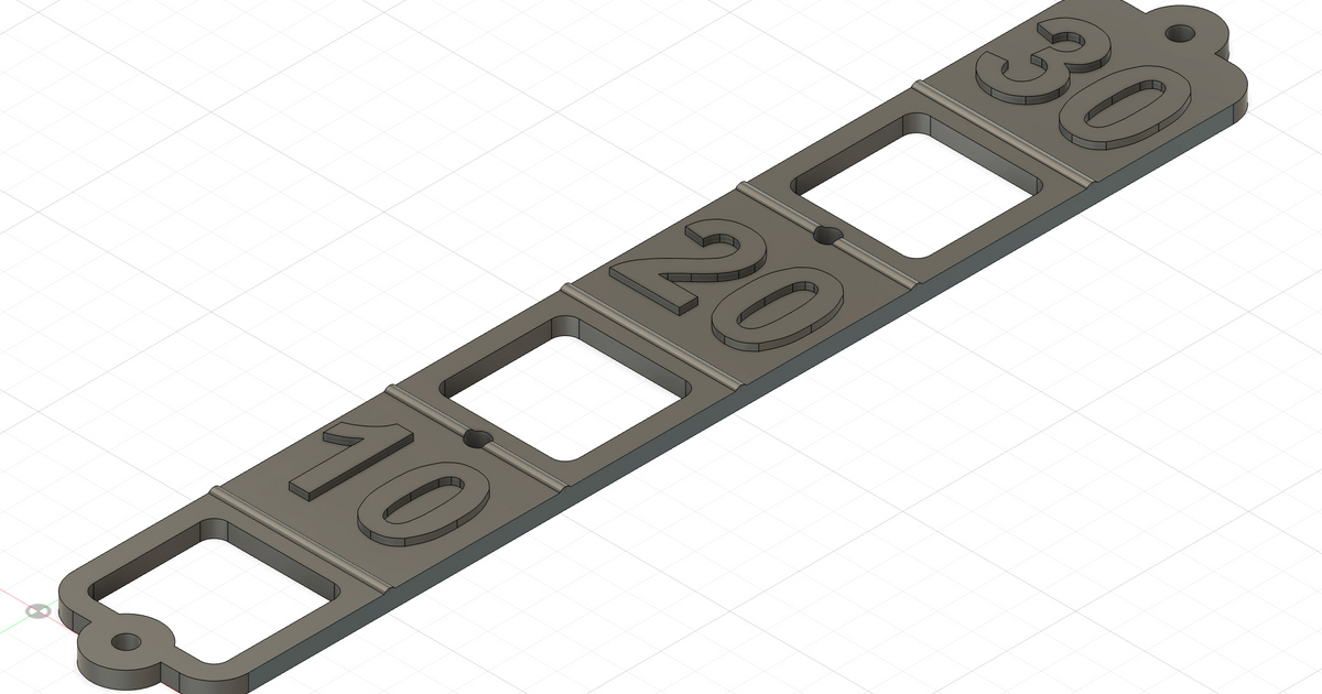 D&D Range/Movement Ruler by Trevor Riedemann | Download free STL model ...