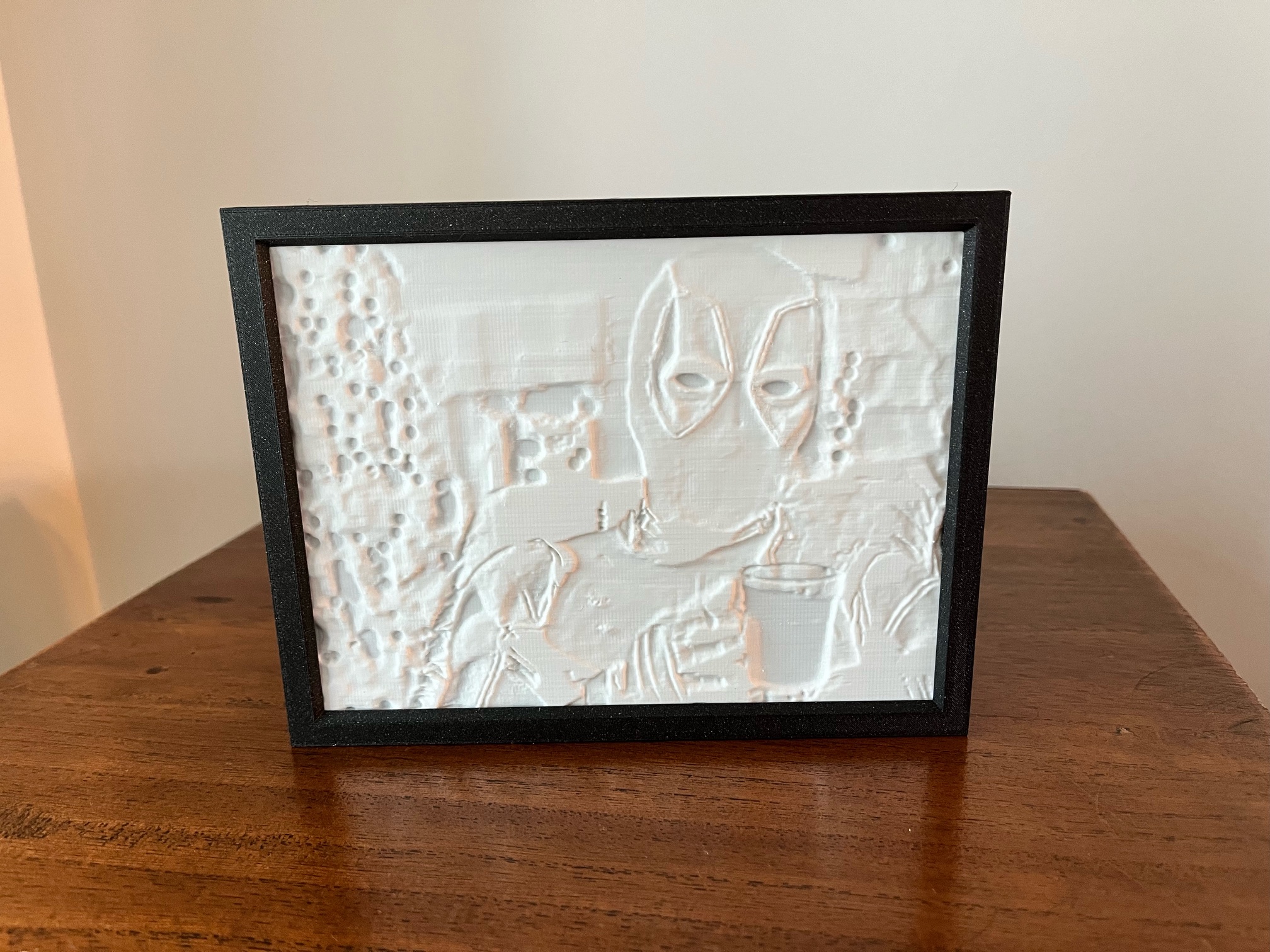 Deadpool Lithophane & Lighbox by Ozzy The Artist | Printables Store
