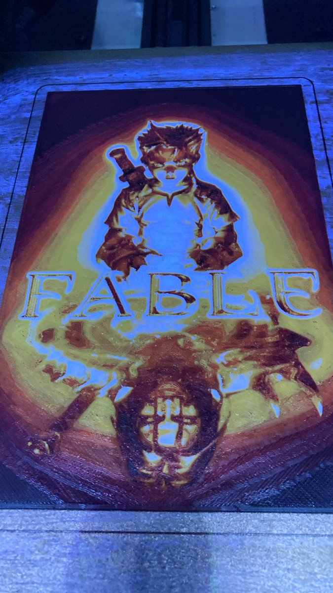 Fable poster - Hueforge por The Dutch Glaswegian | Descargar modelo STL ...