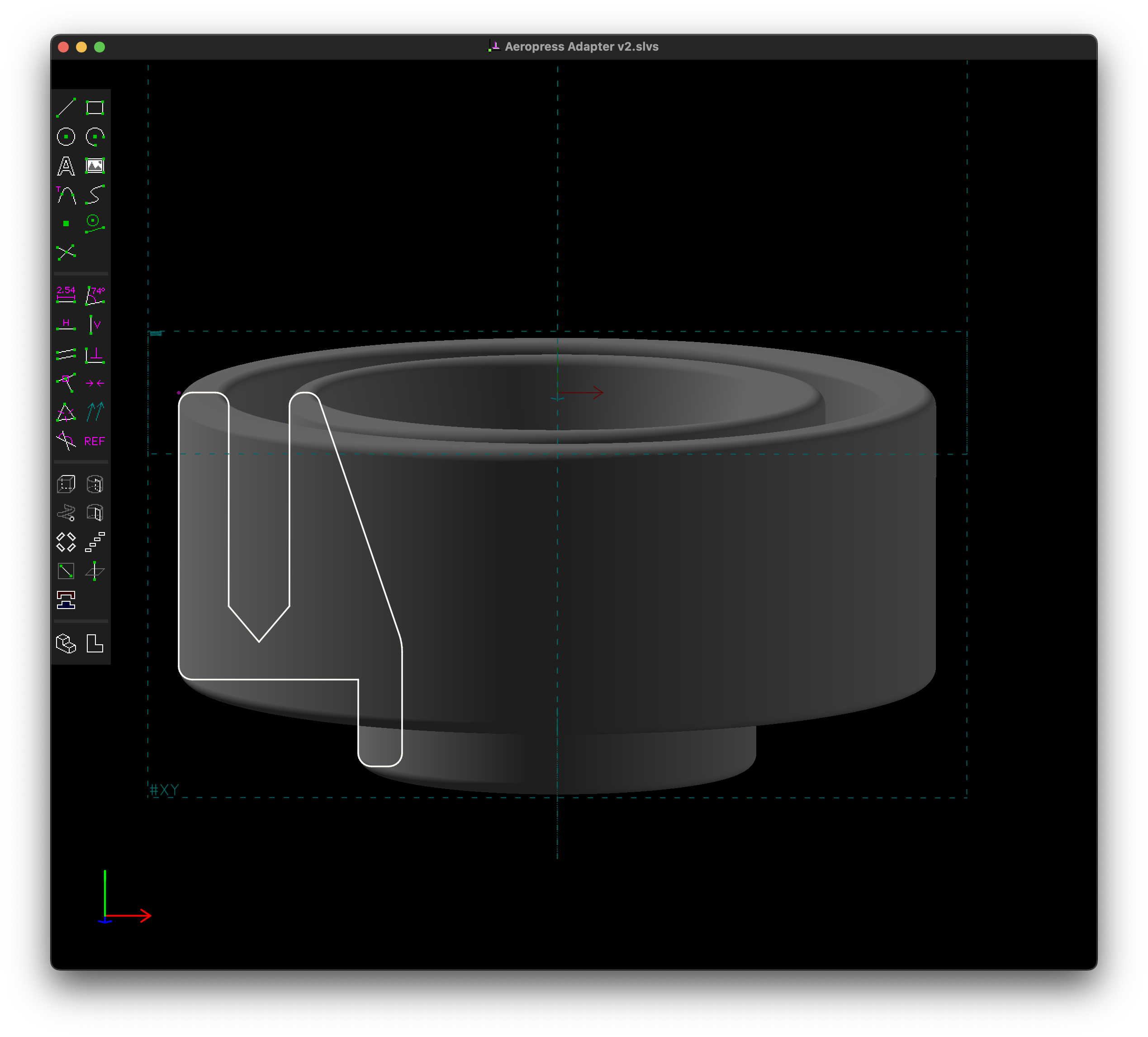 Quadrilla AeroPress Funnel Adapter by Torsten | Download free STL model ...