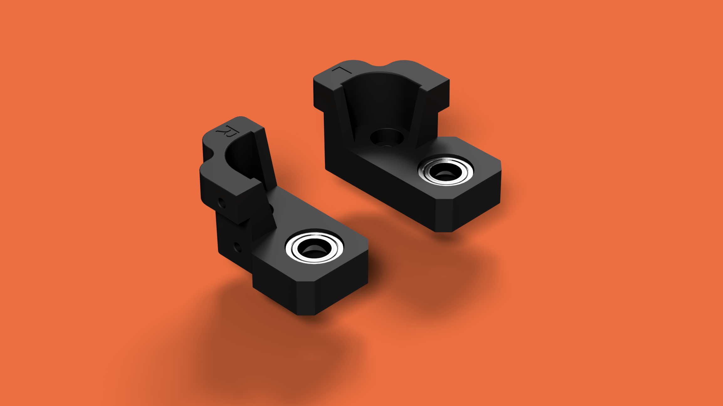 Creality K1 Z Axis Front Bottom Rod Mounts CAD par Henlor | Téléchargez ...