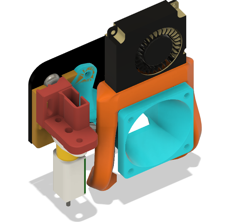 MinV2 Ender3 Fan Mount adjustable BL-Touch mount by Marcel Ertmer ...