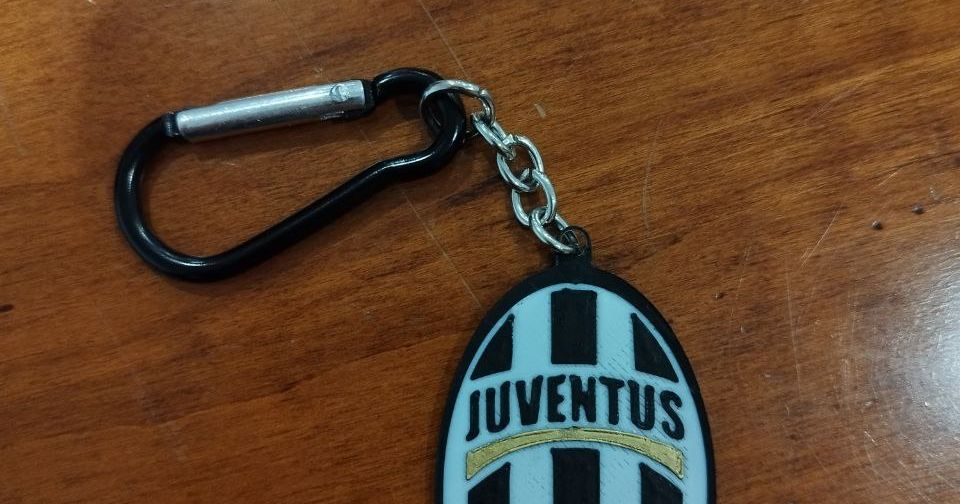 Juventus logo keychain by lekohed | Download free STL model ...