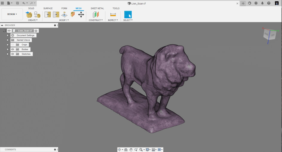 Chicago Art Institute Lion Scan by Twarner | Download free STL model ...