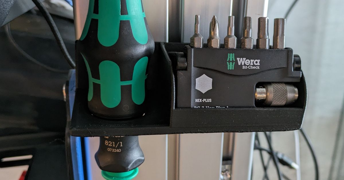 Wera tool tray for 120x40 profile or sim rig by sare` | Download free ...