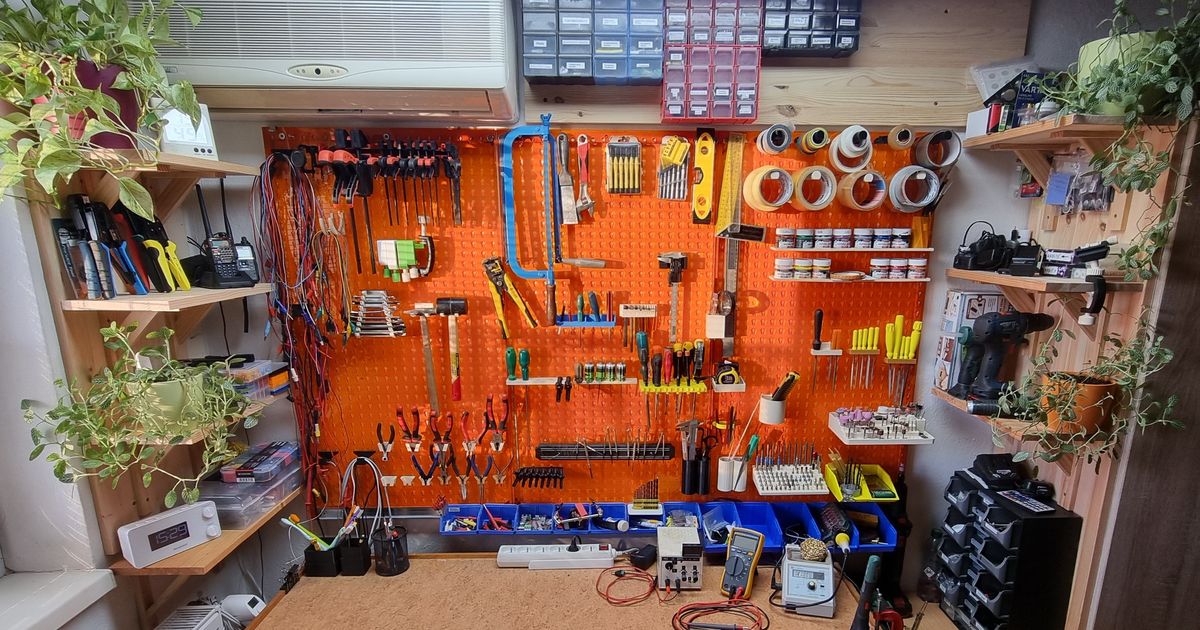 Pegboard tools holders by Juraj 3D Guru Cervenan | Download free STL ...