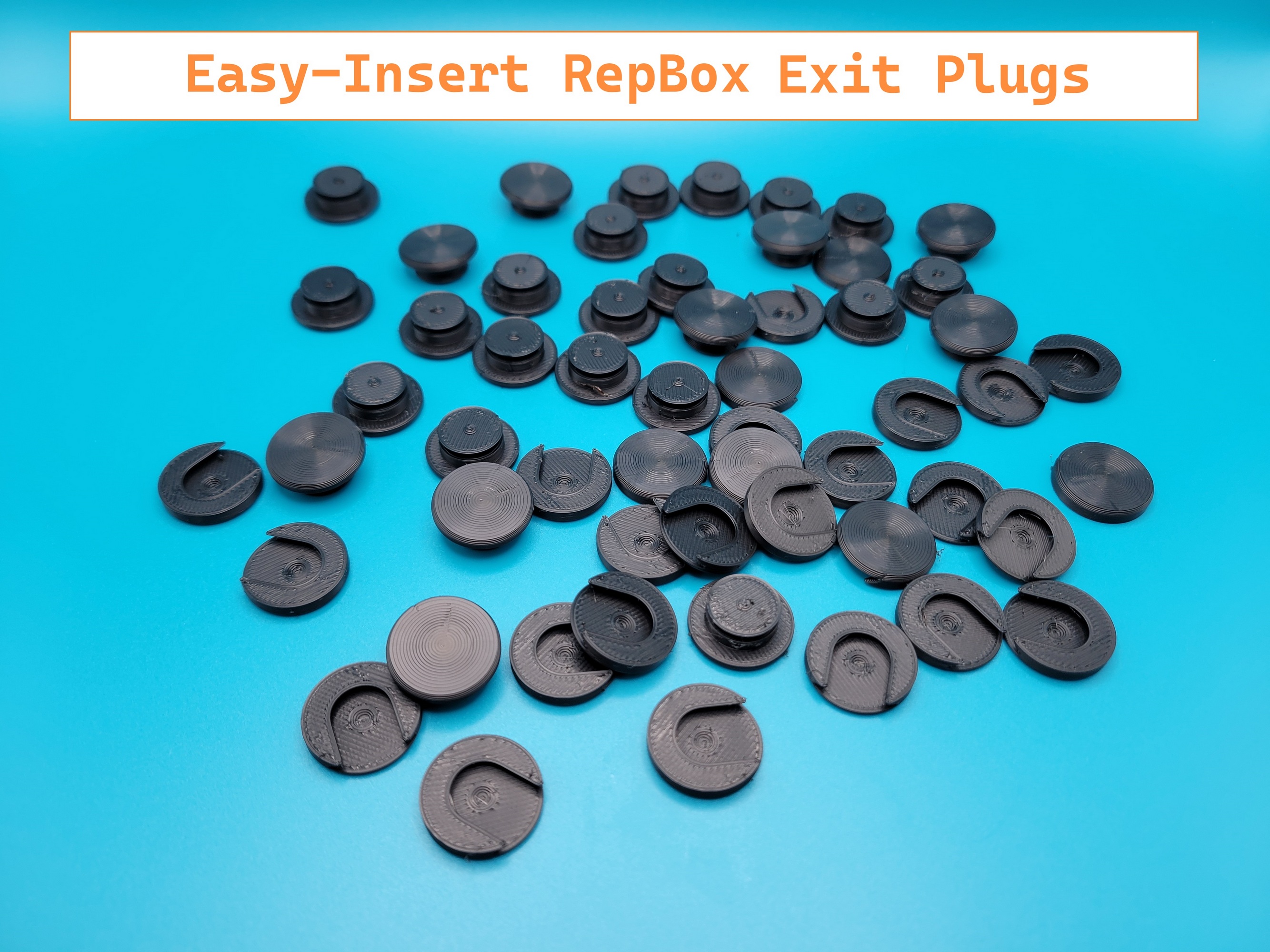 Easy-Insert RepBox Exit Plugs por Phil Caruso | Descargar modelo STL ...