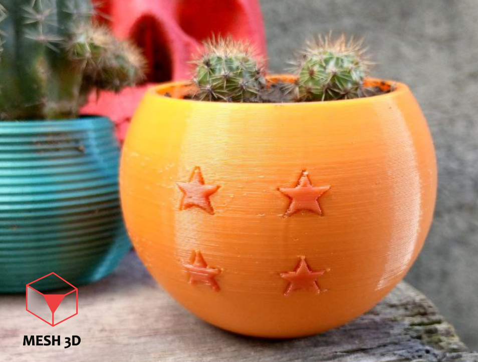 DRAGON BALL 4 STAR SPHERE PLANTER / MACETERO ESFERA DE 4 ESTRELLAS DE ...