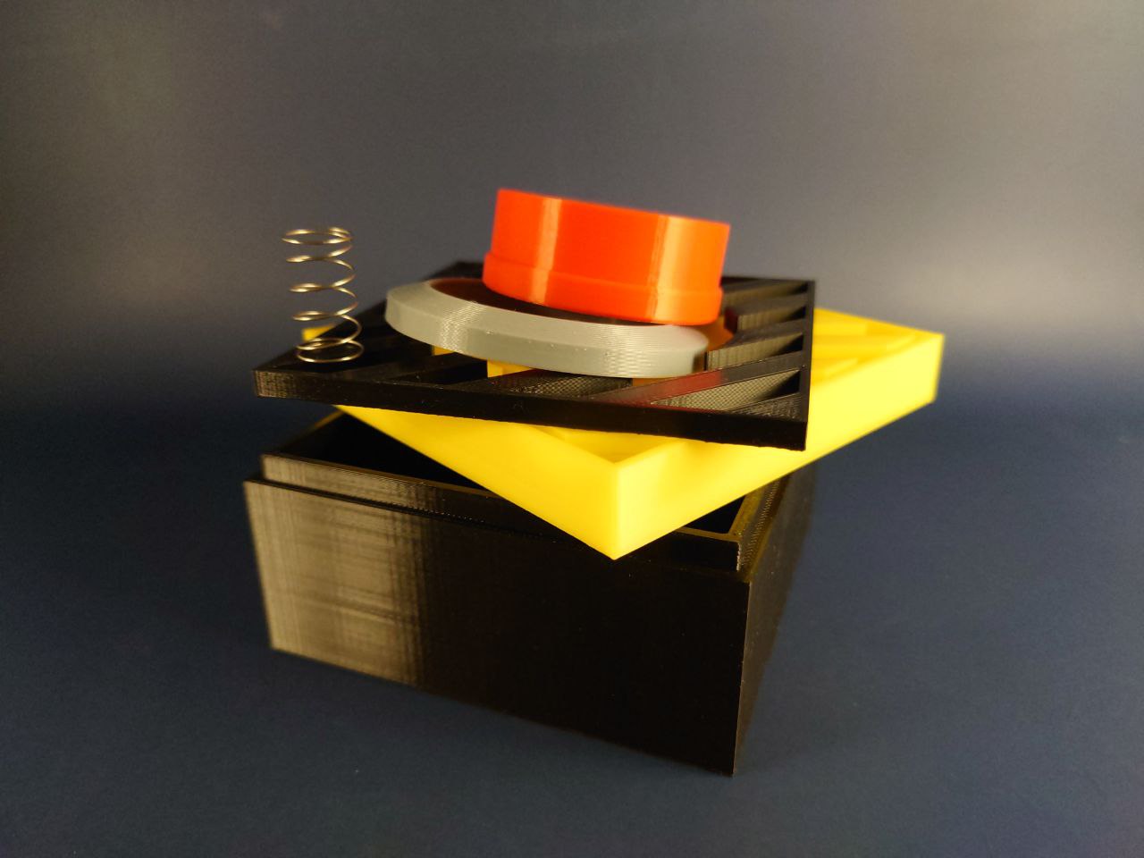Red Danger Button (Box) by jor2468 | Download free STL model ...