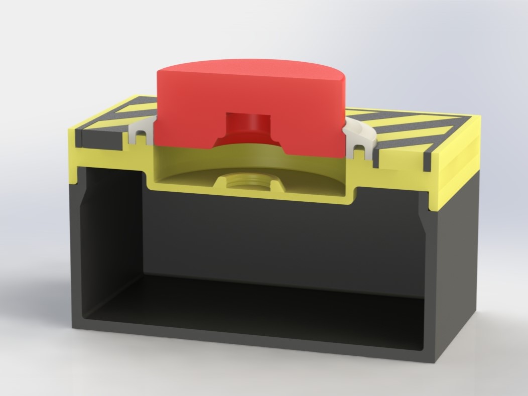 Red Danger Button (Box) by jor2468 | Download free STL model ...