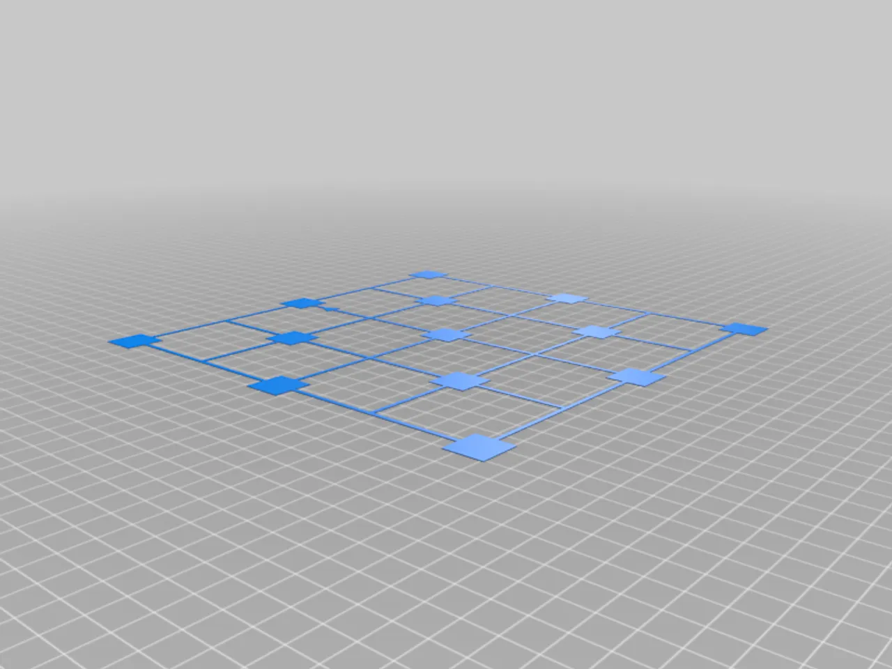 Bed Level Calibration Square Grid by wsreith | Download free STL model ...