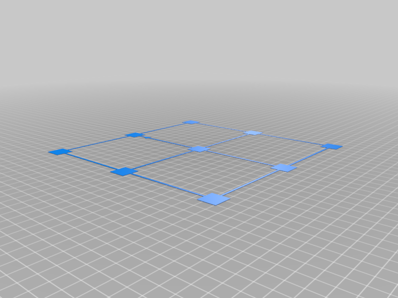 Bed Level Calibration Square Grid by wsreith | Download free STL model ...