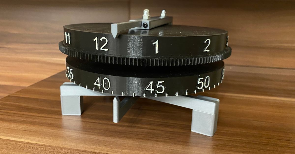Double decker clock by Dušan | Download free STL model | Printables.com