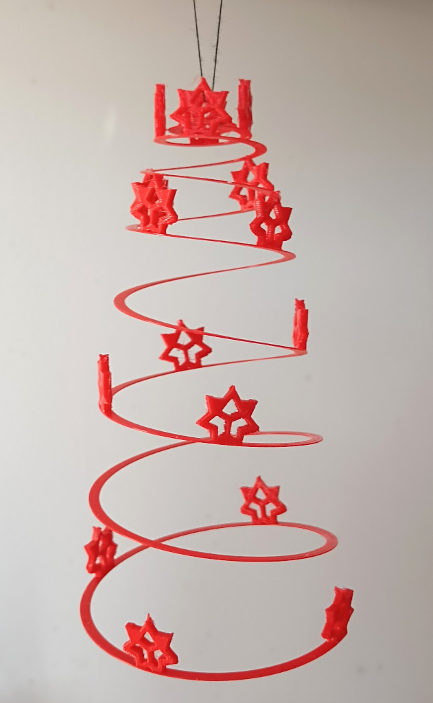 spiral spring gravity christmas ornament by Eric Laroche | Download free STL model | Printables.com