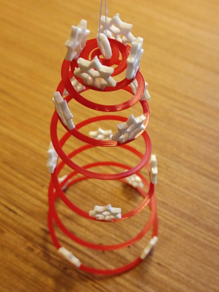 spiral spring gravity christmas ornament by Eric Laroche | Download free STL model | Printables.com