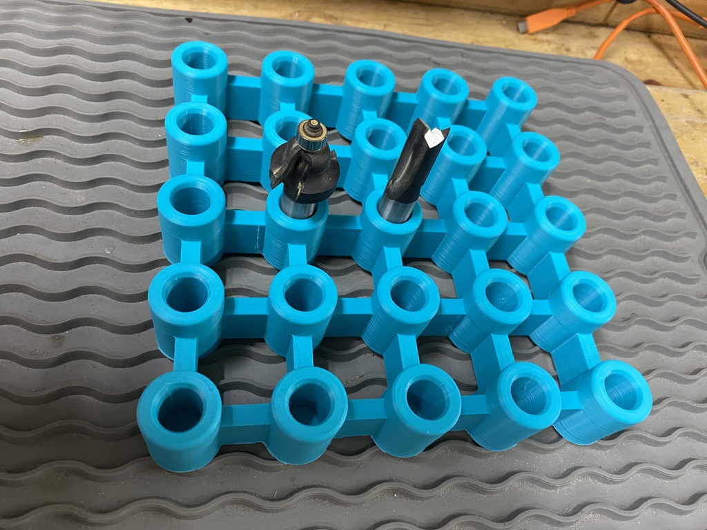 Router Bit Storage by Motoriley | Download free STL model | Printables.com