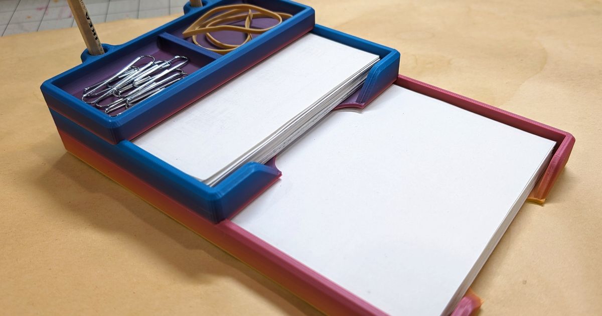 Desk Organizer / Scratch (Scrap) Paper Holder by cdsmakestuff ...