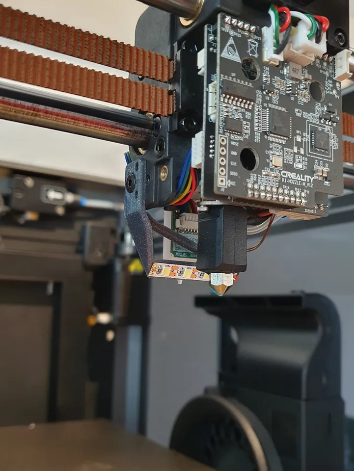 CREALITY K1, K1 MAX LED STRIP SUPPORT LIDAR COMPATIBLE by Zuff | Download free STL model ...