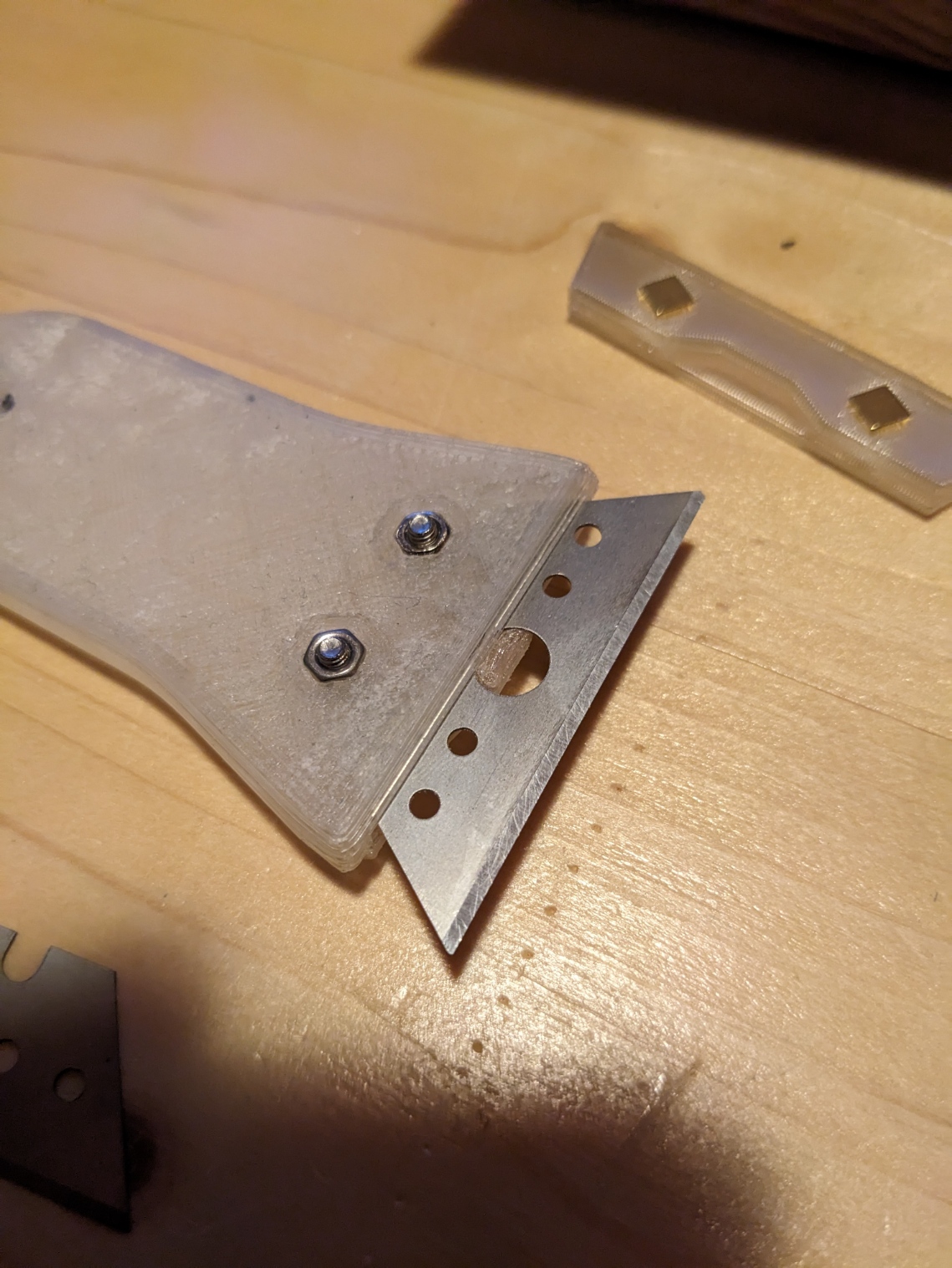 Utility blade scraper with blade guard - blades with three notches by ...