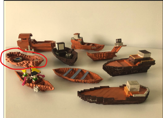 Minecraft fishing boat by A Human | Download free STL model ...