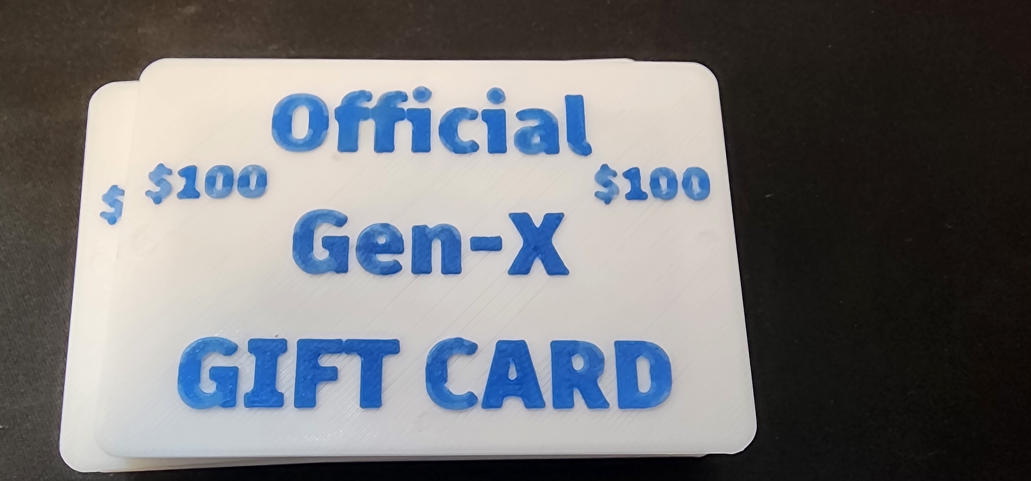 Official Gen X Gift Card - none of that digital nonsense by David ...