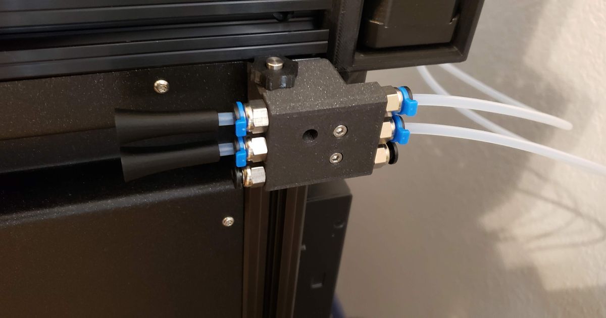 XL Filament Sensor Blocks (3x and 6x) with PC4-M10 Passthrough Fittings ...